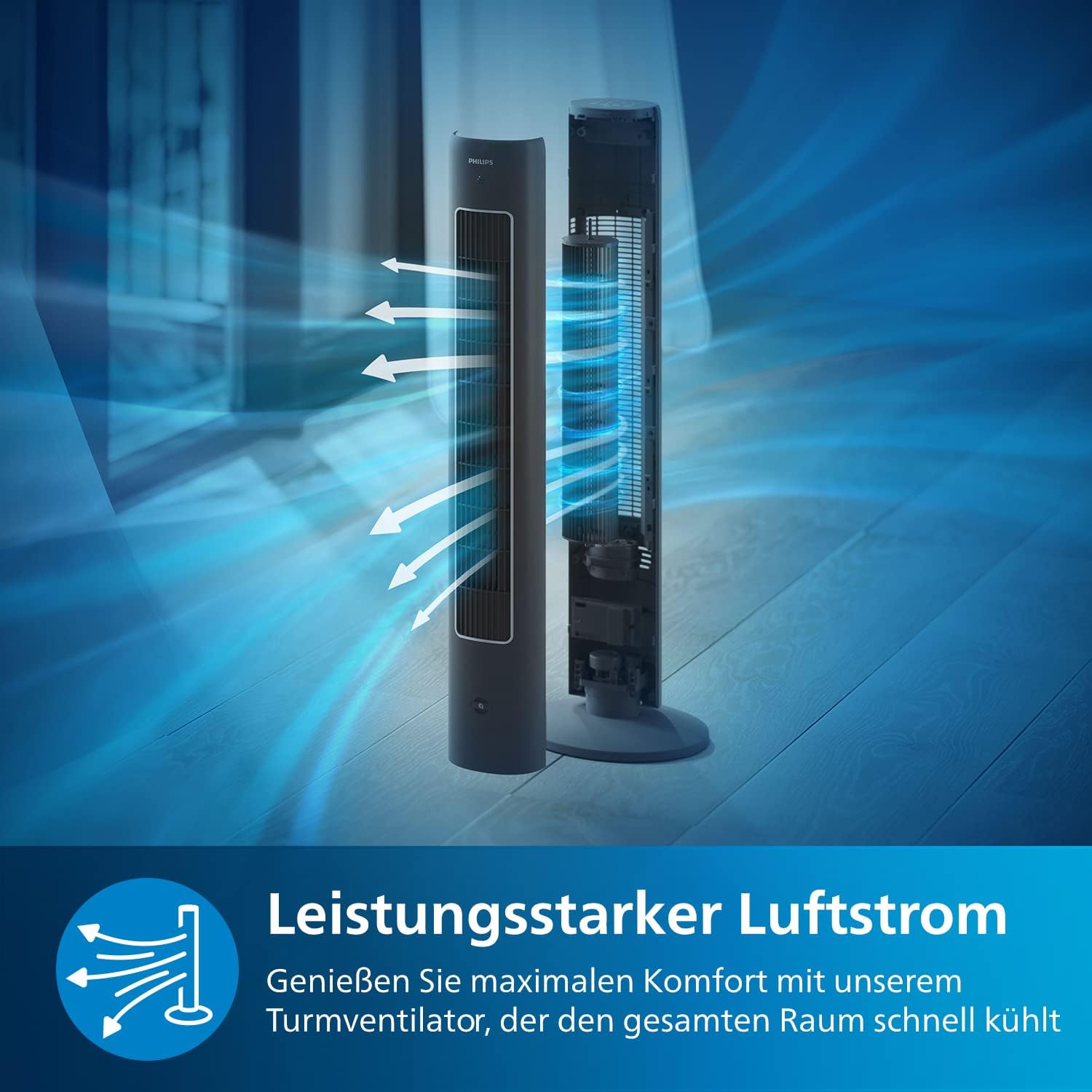 قیمت و خرید پنکه برقی ایستاده فیلیپس نوسانی سری 5000 PHILIPS، 105 سانتی ...